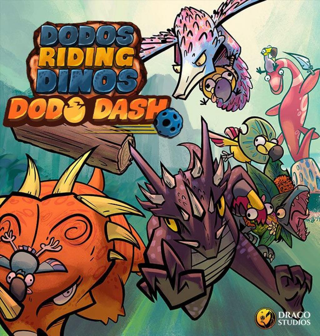 Dodos Riding Dinos: Dodo Dash ~ Juego de mesa • Ludonauta.es