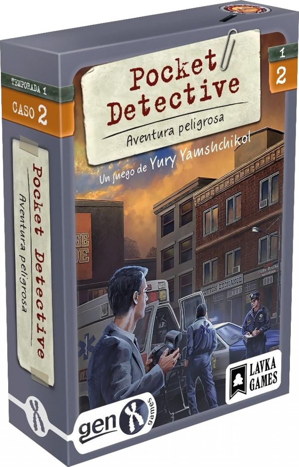 Pocket Detective nº 2: Aventura peligrosa ~ Juego de mesa • Ludonauta.es