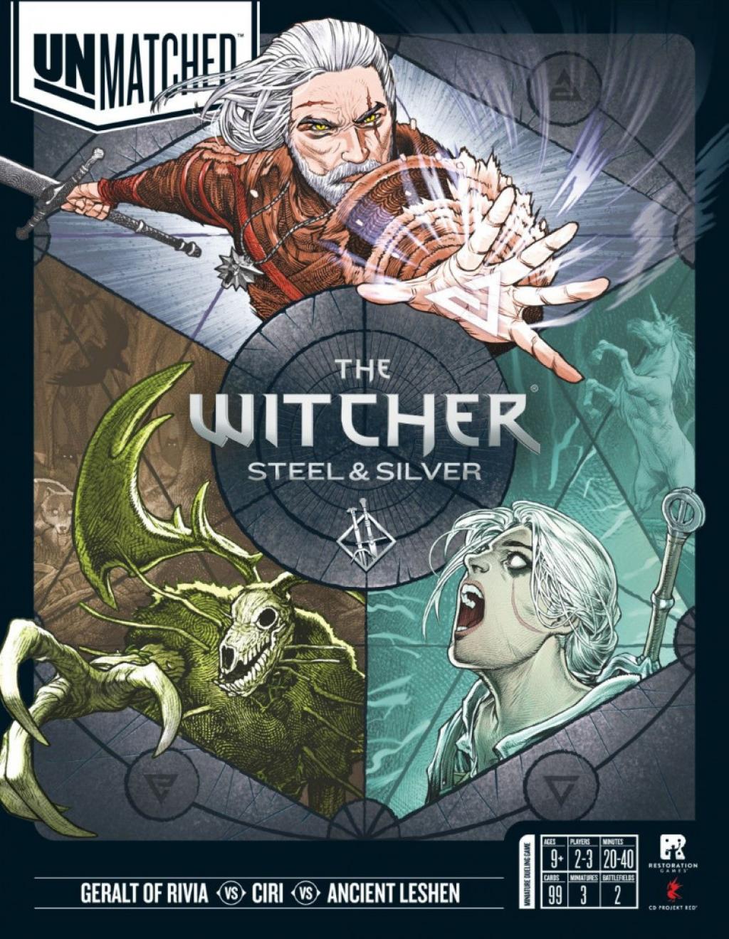 Unmatched: The Witcher – Steel & Silver ~ Juego de mesa • Ludonauta.es